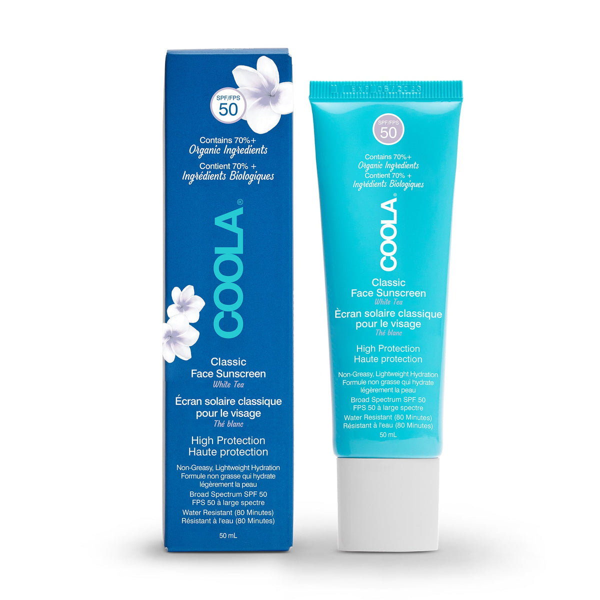 Classic Face Sunscreen Lotion SPF 50 - White Tea – COOLA Italy
